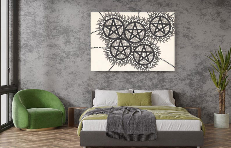 ELEMENTS – Original Abstract - Black and off White Fine Art Print ...