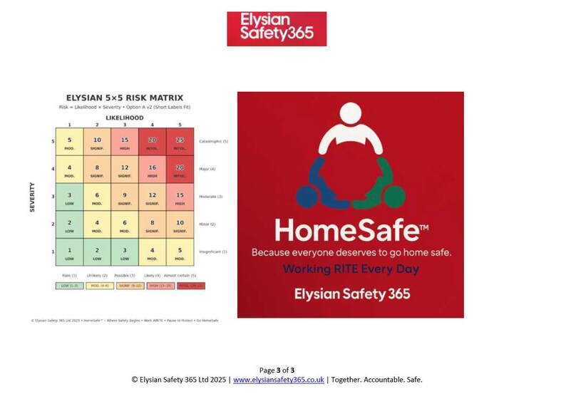 Generic Risk Assessment Template | HSE Editable DOCX & PDF | Workplace ...