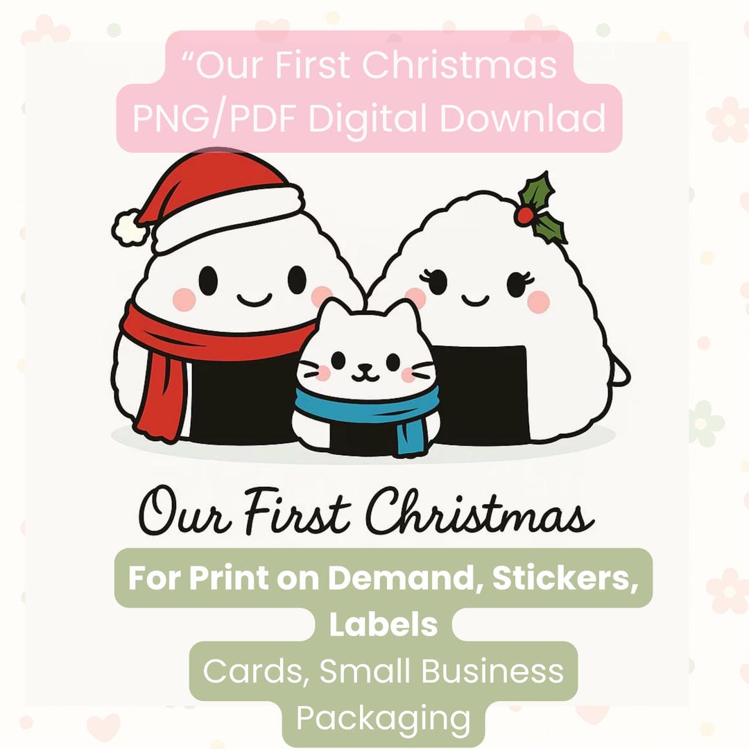 PNG Custom Christmas Family | Kawaii Holiday Crafts | Onigiri | Our ...