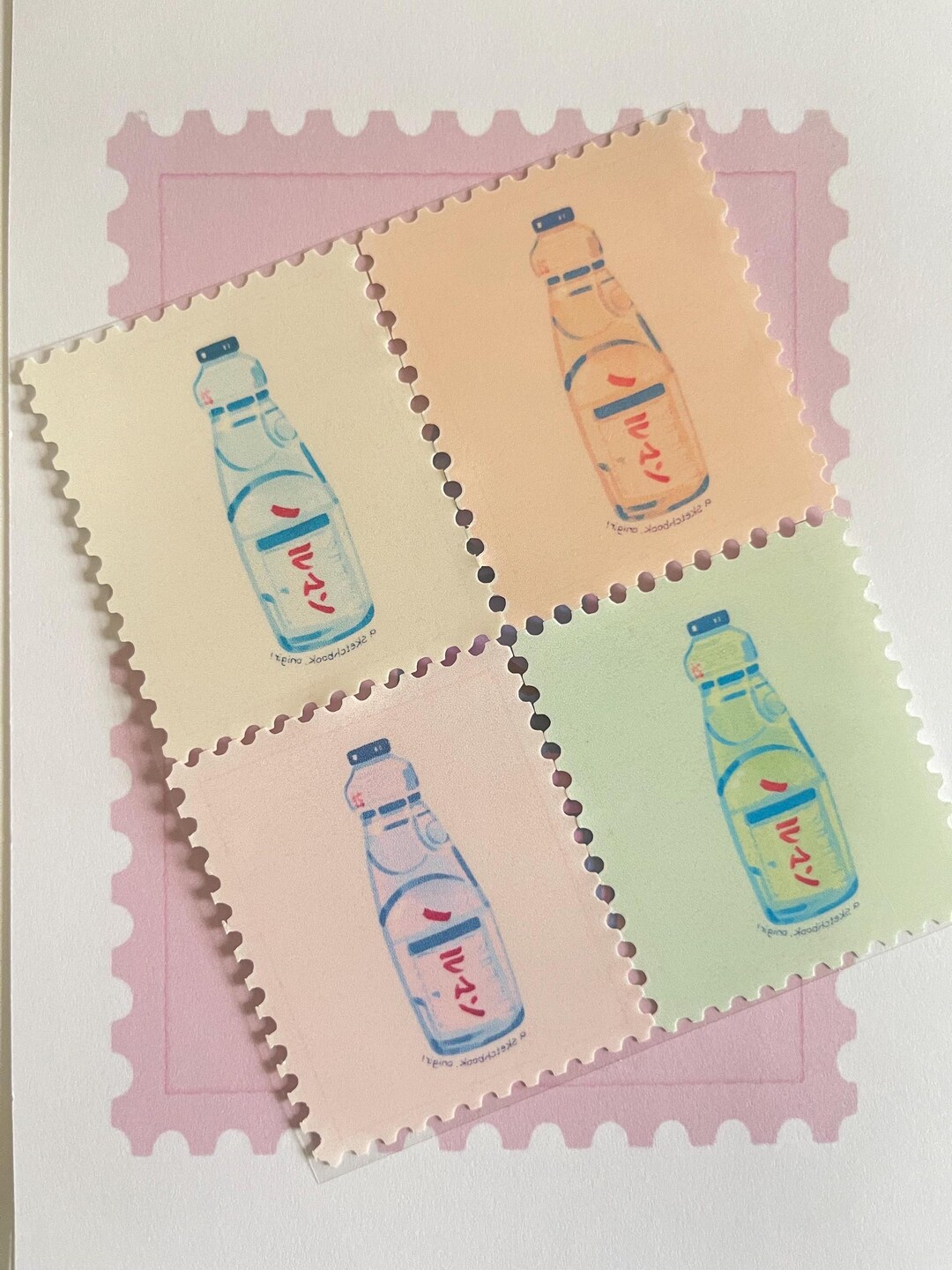 Kawaii Japanese Ramune Soda Stickers | Pastel Vinyl Set - Etsy