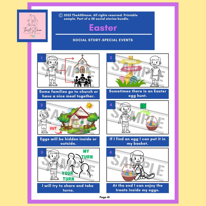 50+ Autism Social Stories Bundle for Boys |printable PDF - Etsy