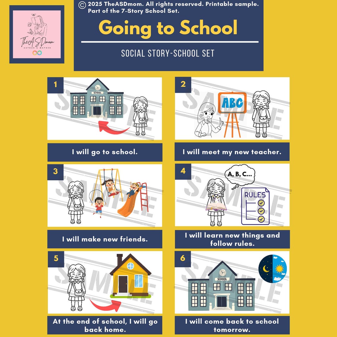 58 Autism Social Stories MEGA BUNDLE: School & Daily Life (printable ...