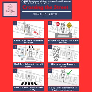 7 Autism Social Stories | SAFETY SET | (printable Pdf) | Girl Version ...