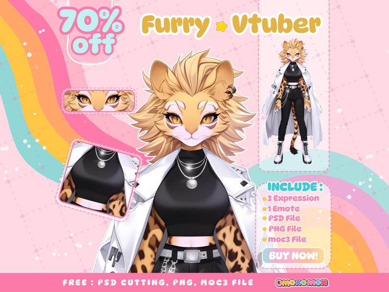 Custom Furry Character | Vtuber Avatar Design | Anime Style ...
