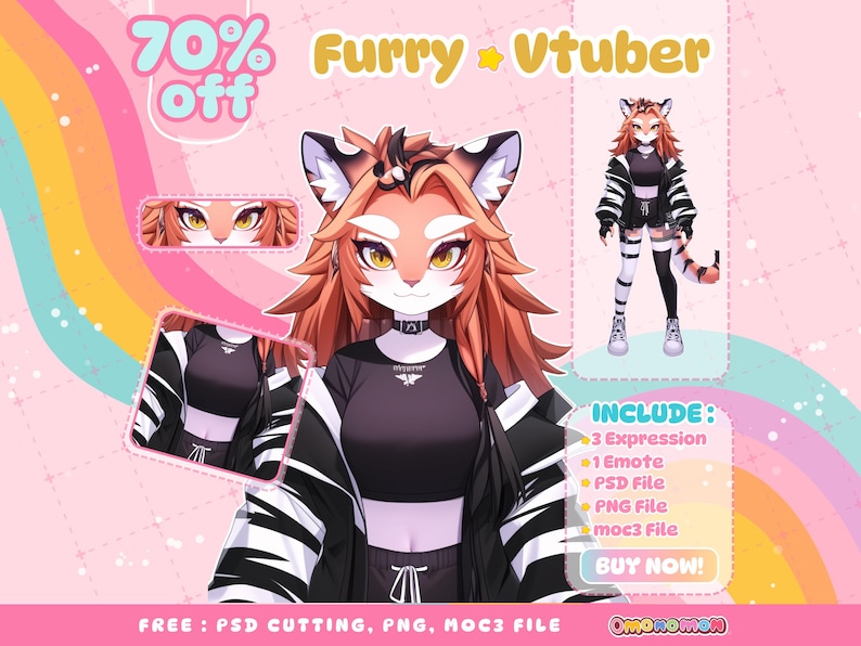 Custom Furry Character | Vtuber Avatar Design | Anime Style ...