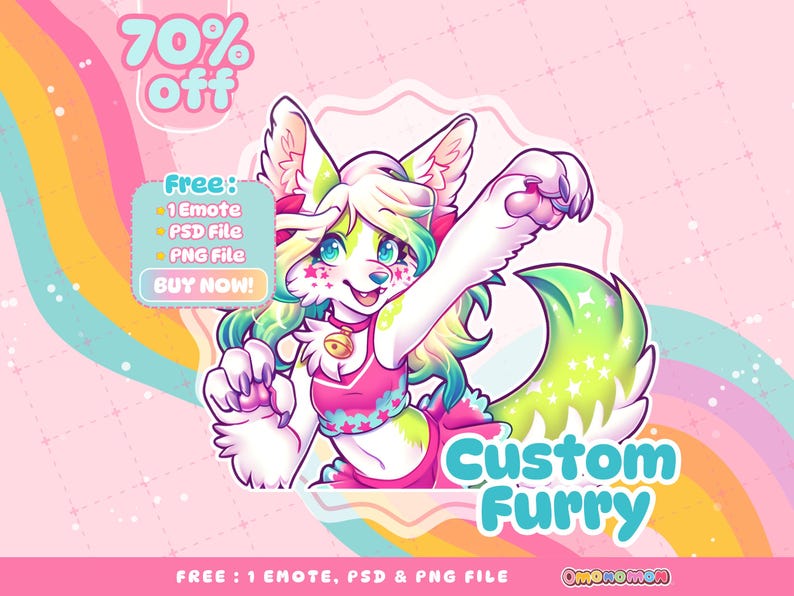 Custom Anthro Furry | Furry Character Illustration | Personalized ...