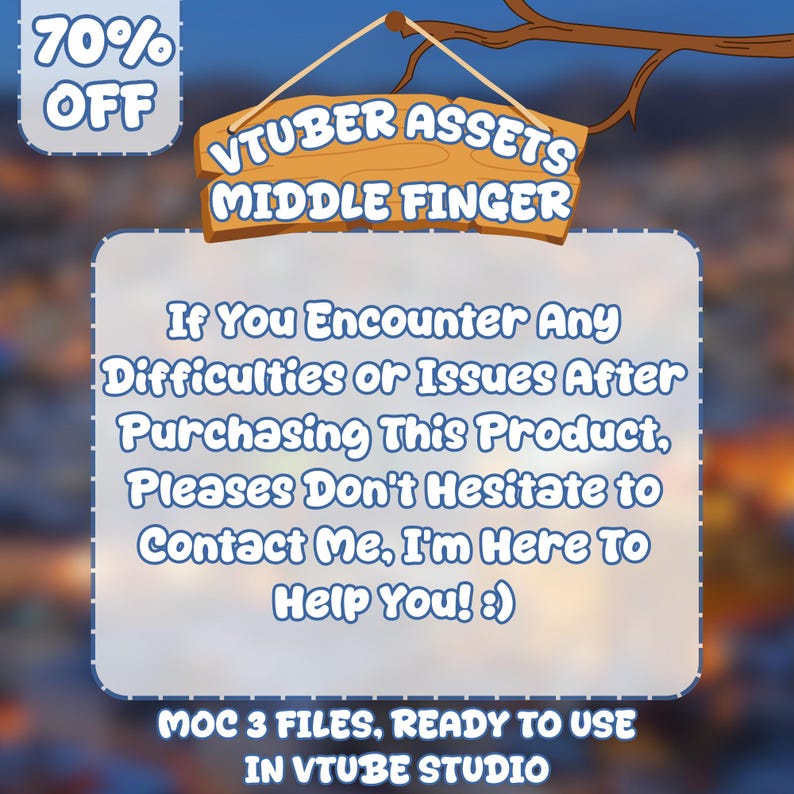 Digital Download Vtuber Hand Middle Finger Animation Asset 2D Streaming ...