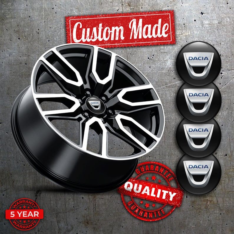 Wheel Center Cap Stickers – Epoxy Resin 3D Domed Decals, Self-adhesive ...