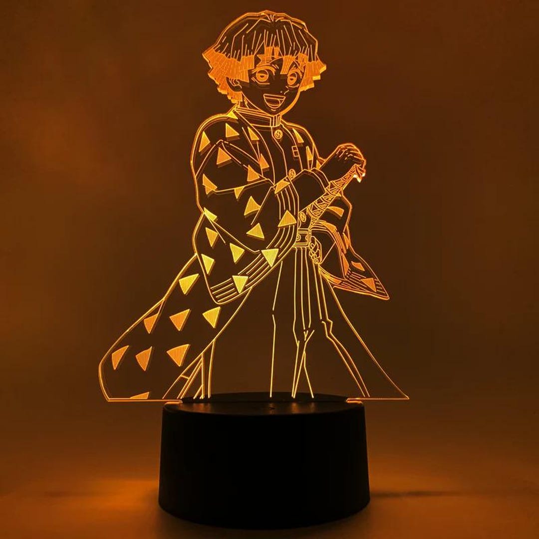 Anime Lamp: Zenitsu Agatsuma Inspired Night Light | Demon Slayer Anime ...