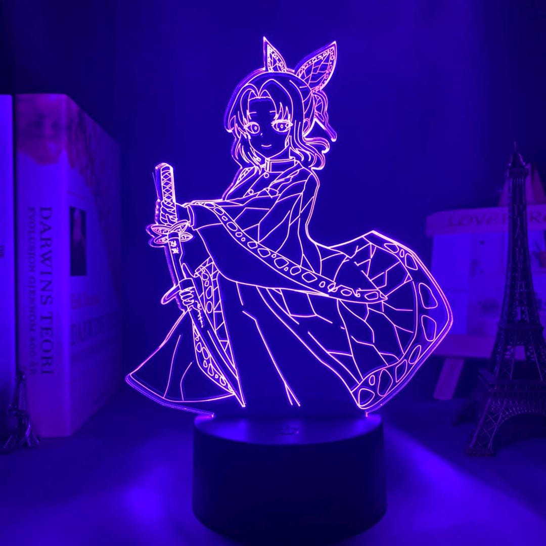 Anime Lamp: Shinobu Kocho Inspired Night Light | Demon Slayer Anime ...
