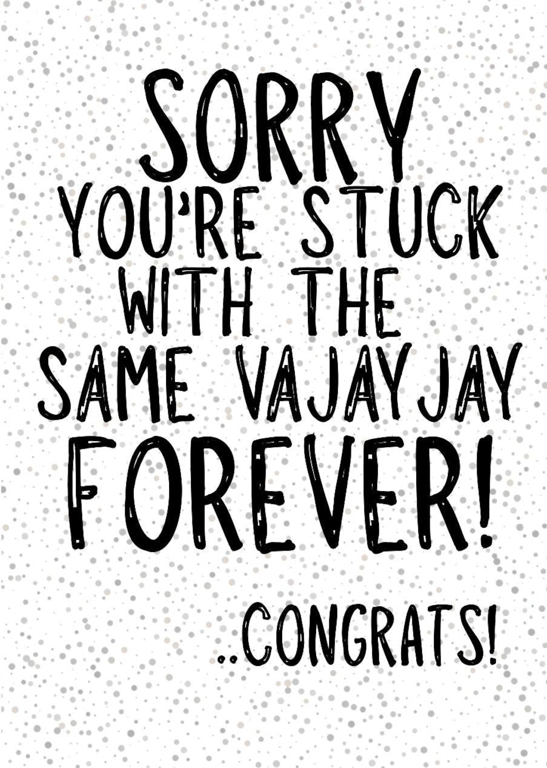 Same Vajayjay Forever - Greeting Card - Etsy