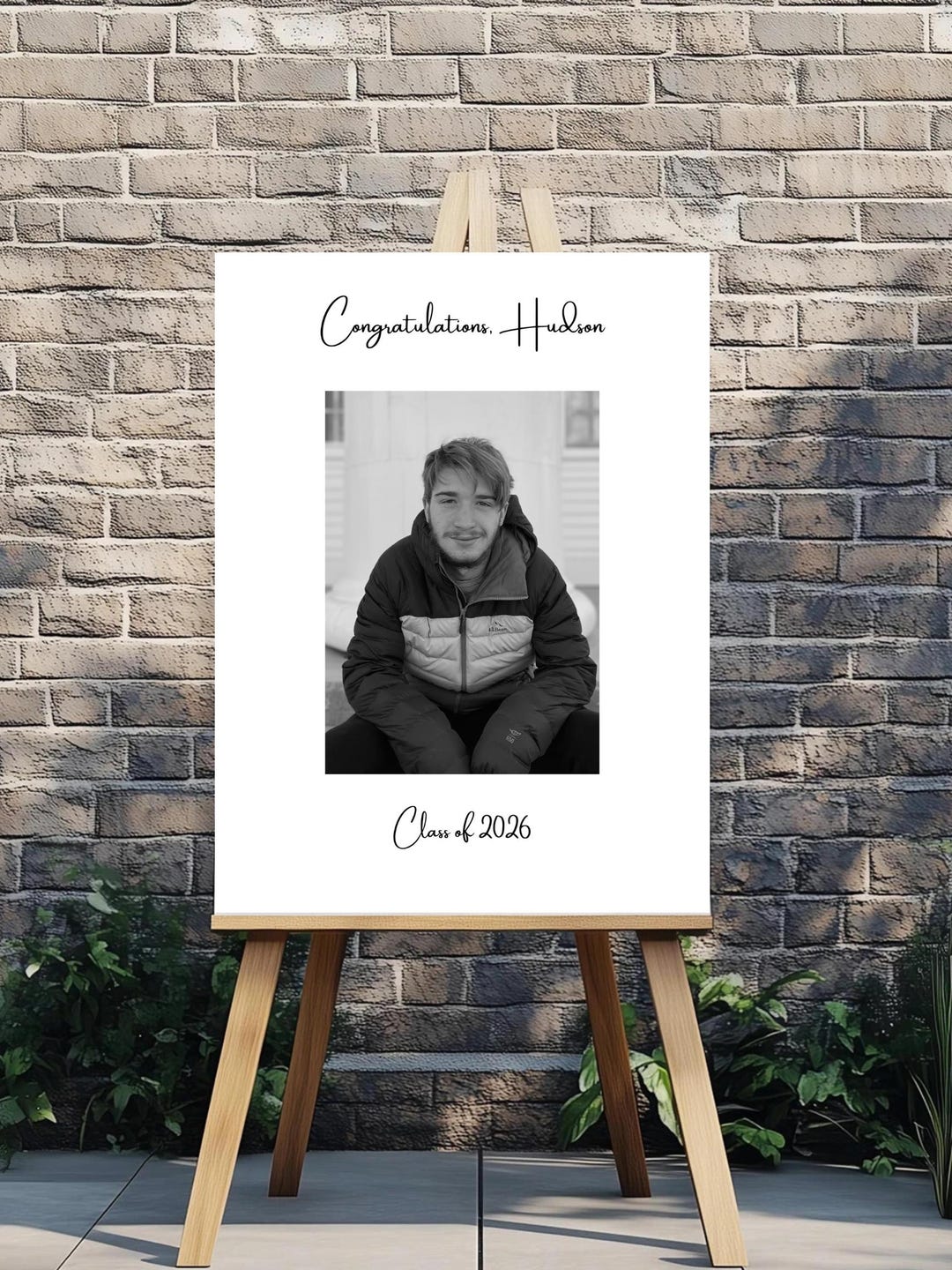 Simple Graduation Party Sign-in Poster - Customizable Modern Template ...