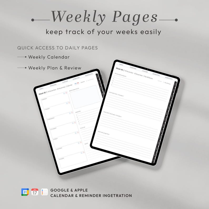 Student Digital Planner 2025-2026 – Semester Organizer, Class Tracker ...