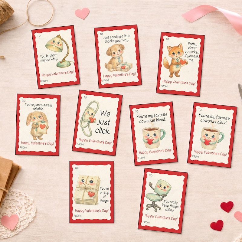 Work Valentine Day Cards - Etsy