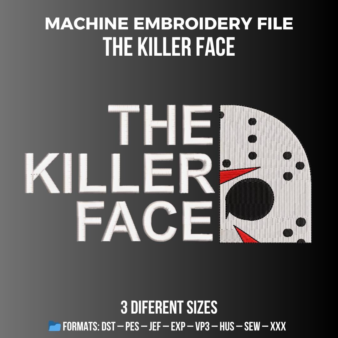 The Killer Face Embroidery Design – Digital Urban Design for Machine ...