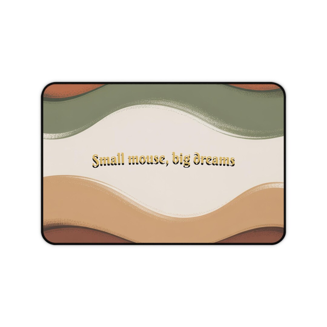 Neoprene Desk Mat: Earth Tone Waves, Inspirational Office Decor - Etsy