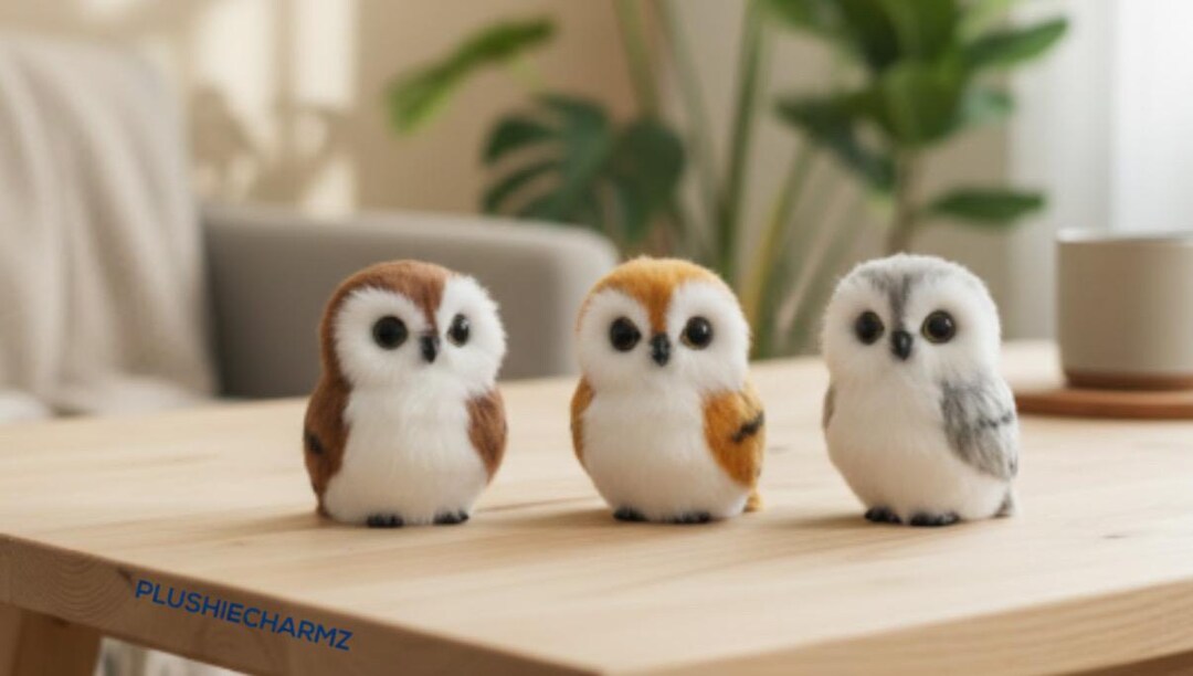 Realistic Owl Plush Toy, Lifelike Owl Stuffed Animal, Mini Owl Plush ...