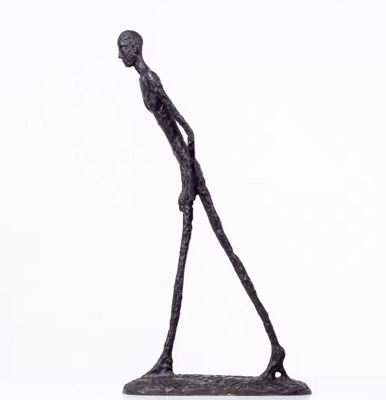 Giacometti Style 60cm Bronze Walking Man. Statue. Sculpture. Art Deco ...