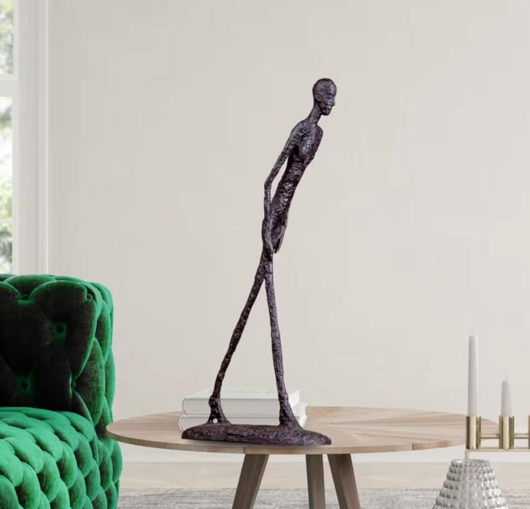 Giacometti Style 60cm Bronze Walking Man. Statue. Sculpture. Art Deco ...