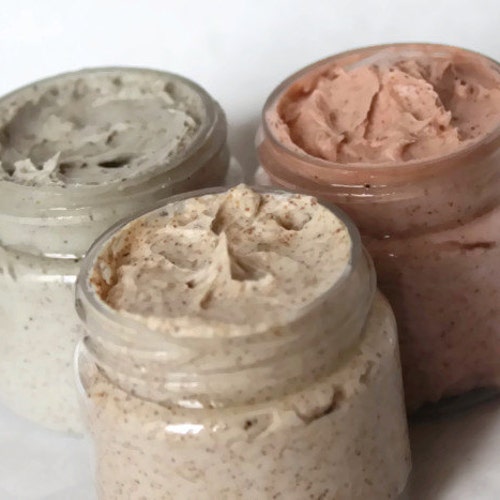 Sea Clay Facial Scrub With Apricot Seeds Natural Scrub | Etsy