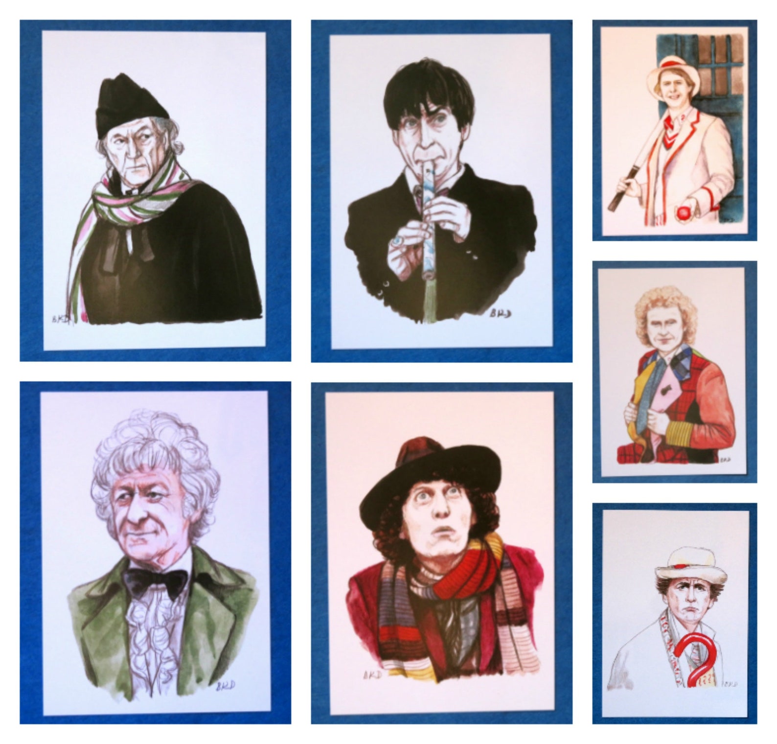 DOCTOR WHO William Hartnell Patrick Troughton Jon Pertwee Tom Baker ...