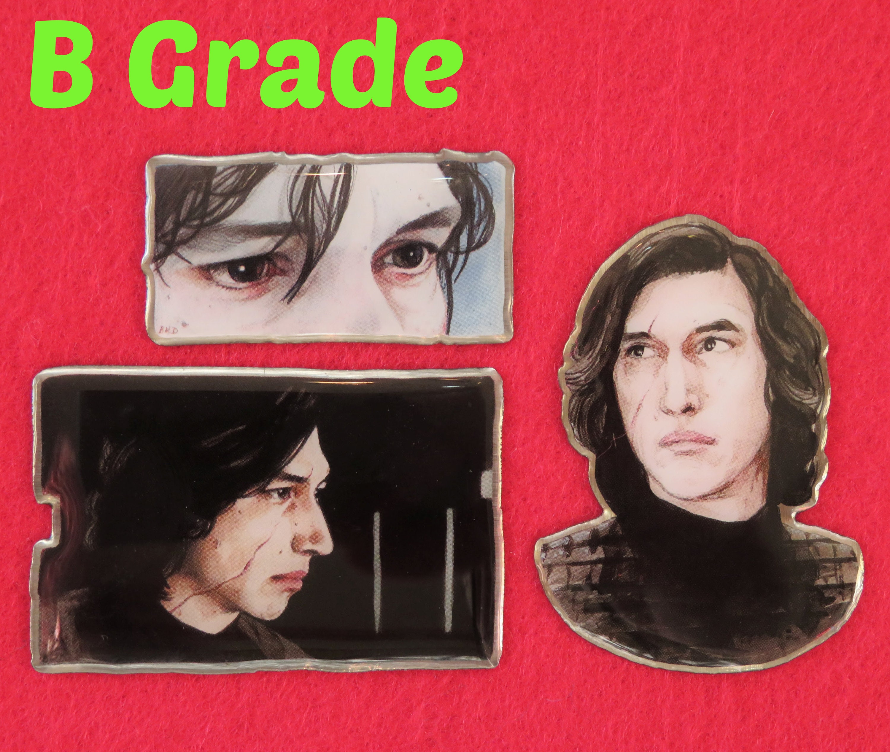 Star Wars Kylo Ren Eyes Profile Metal Offset Printed Pin the | Etsy