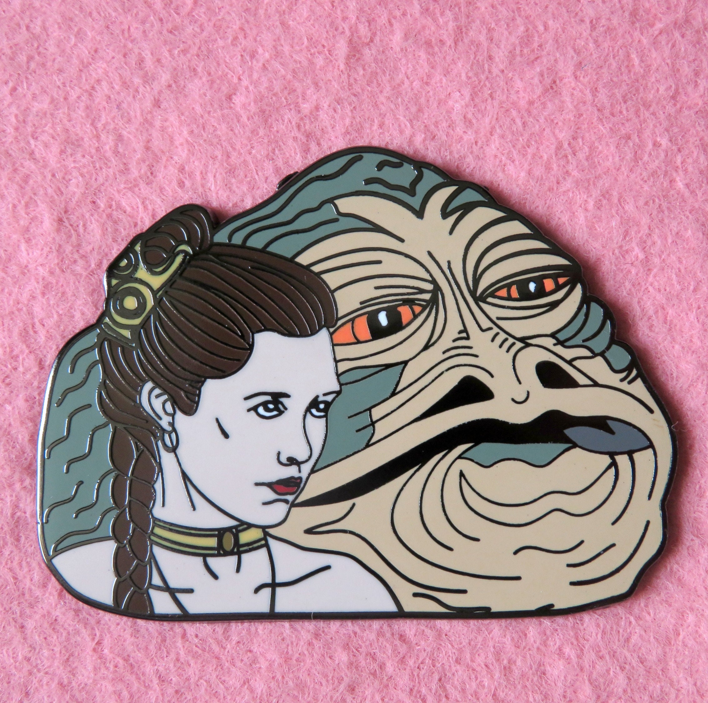 IN HAND Jabba the Hutt & Princess Leia in Slayer Outfit Carrie - Etsy ...