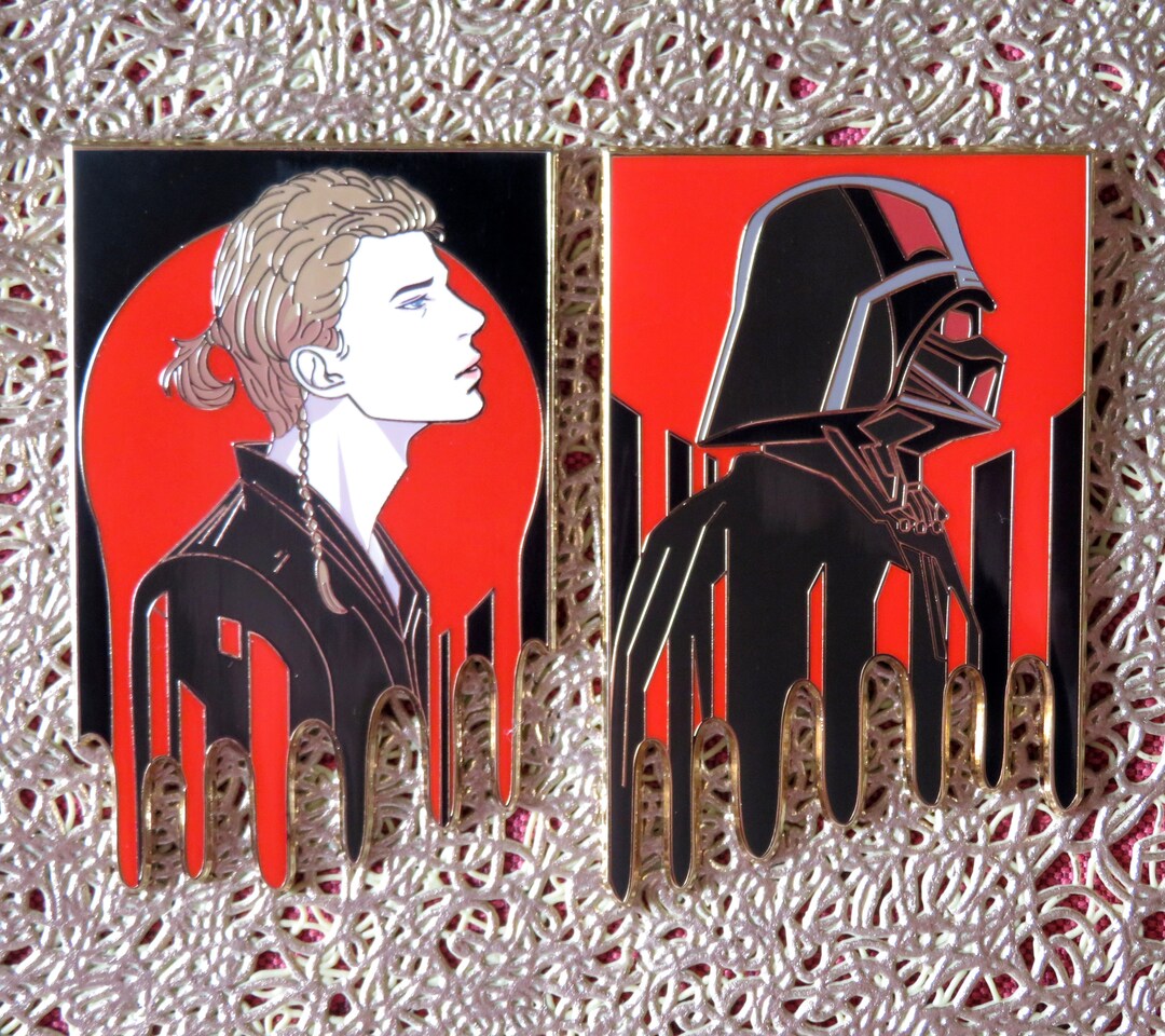IN HAND Star Wars Anakin Skywalker Darth Vader Dark Side 2 Pin Set ...
