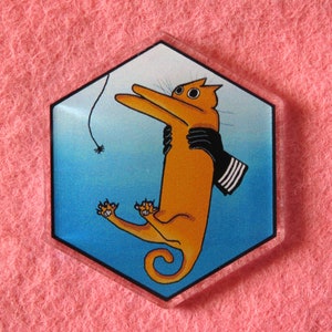 Star Wars Millie Millicent Ginger Cat Kylo General Hux Acrylic Pin ...