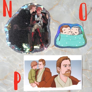 OBIKIN QUIOBI Star Wars Anakin Skywalker Obi-wan Kenobi Qui-gon Jinn ...