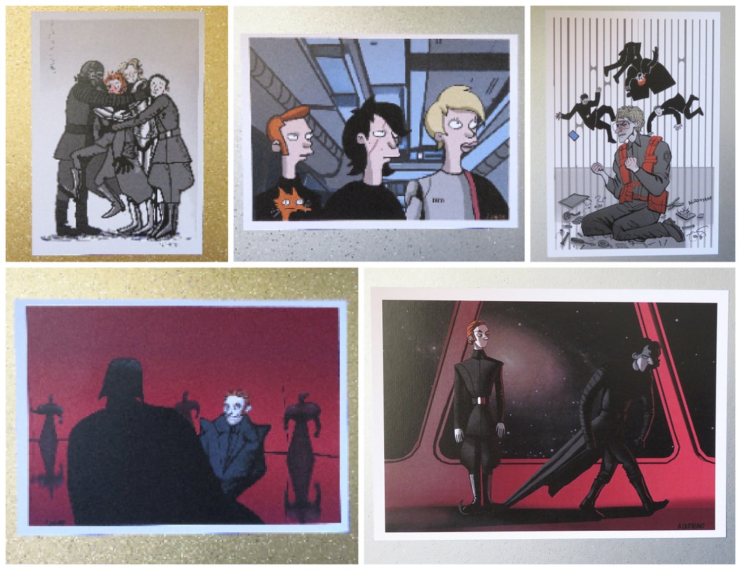 General Hux Kylo Ren Star Wars A5 PRINT Funny KYLUX Matt Captain Phasma ...
