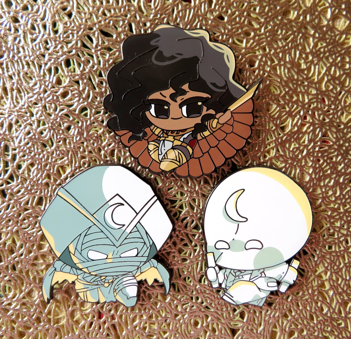 Moon Knight LE 50 CHIBI PINS Steven Grant Marc Spector Layla - Etsy
