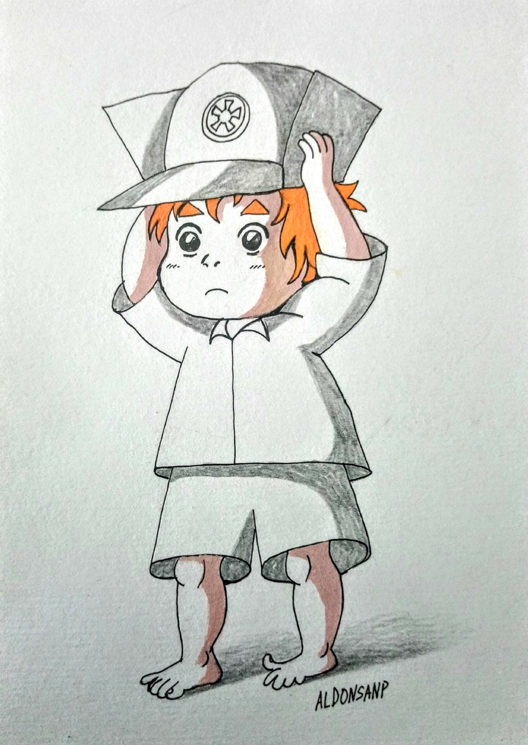Baby Armitage Hux Star Wars Funny and Cute Manga Original Art Small A5 ...