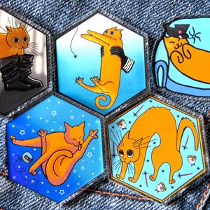 Star Wars Millie Millicent Ginger Cat Kylo General Hux Acrylic Pin ...