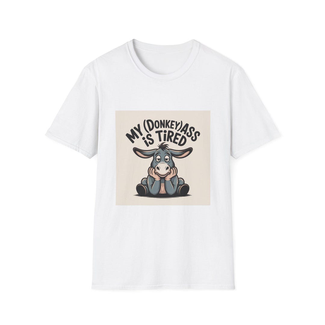 Funny Donkey T-shirt, Humorous Graphic Tee, Gift for Animal Lovers ...