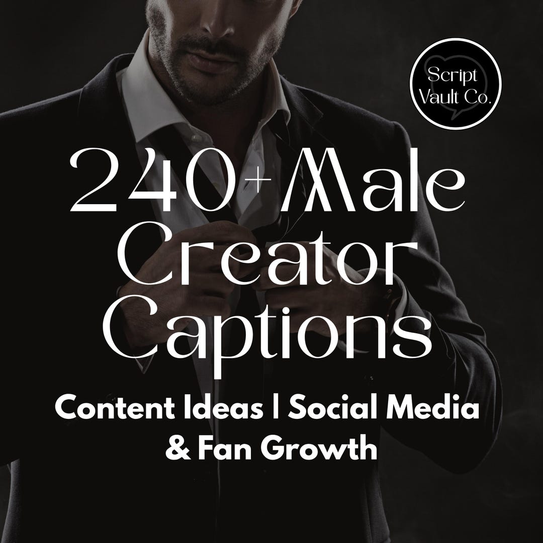Onlyfans Male Creator PPV Captions | 240+ Templates - Etsy