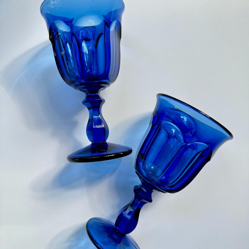 Cobalt Blue Goblets - Etsy