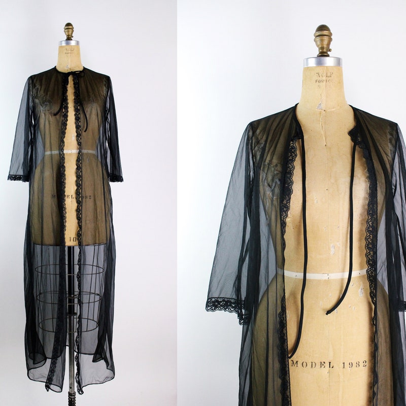 Sheer Lace Robe - Etsy