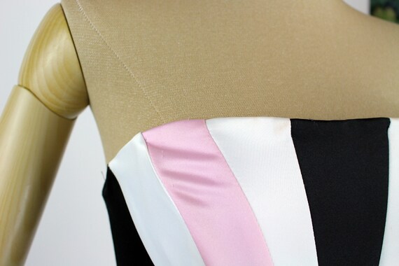 80s Colorblock Party Maxi Dress / Prom Dress / Jessic… - Gem