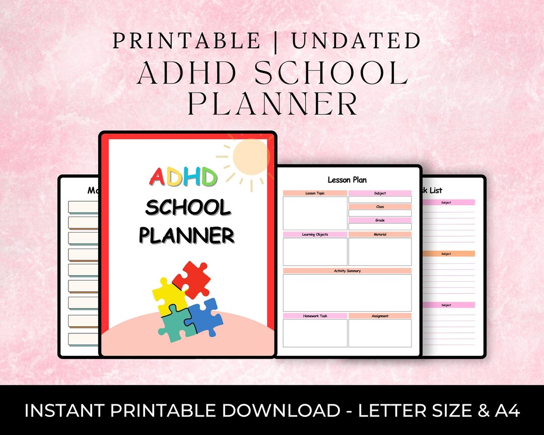 ADHD Student Planner | Notion Template | Student Hub | ADHD Digital ...