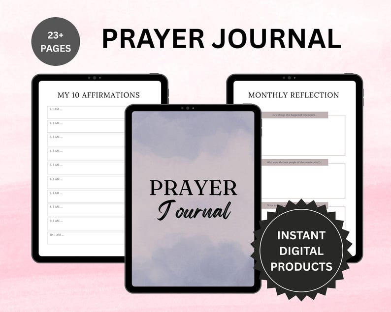 Prayer Journal Printable Bible Study Planner Faith Based Bible Study ...