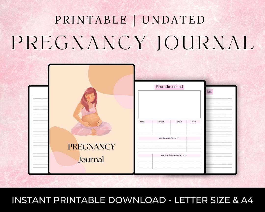 My Pregnancy Journal, Expectant Mother Gift, Pregnancy Planner - Pearl ...