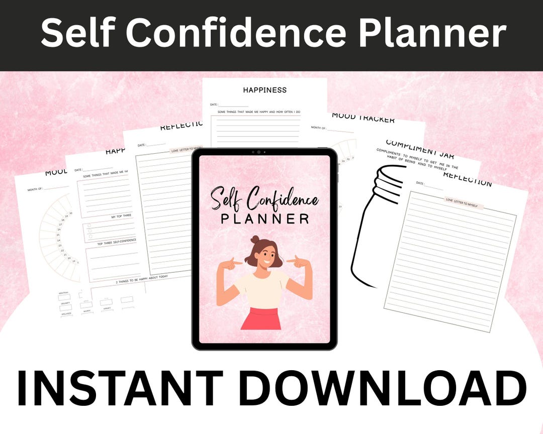 PLR / Resell Self-confidence Planner for Commercial Use, Printable and ...