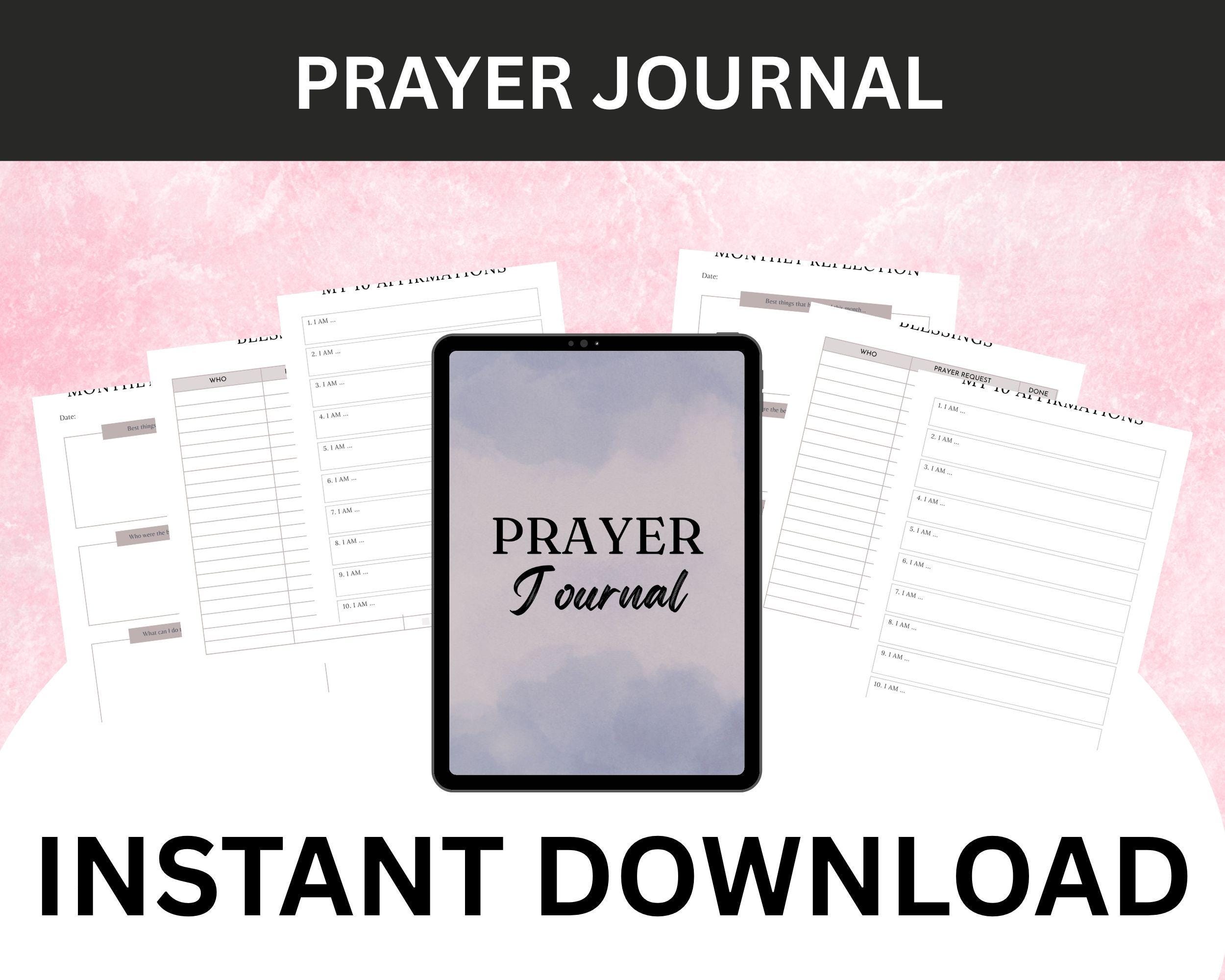 Prayer Journal Printable Bible Study Planner Faith Based Bible Study ...