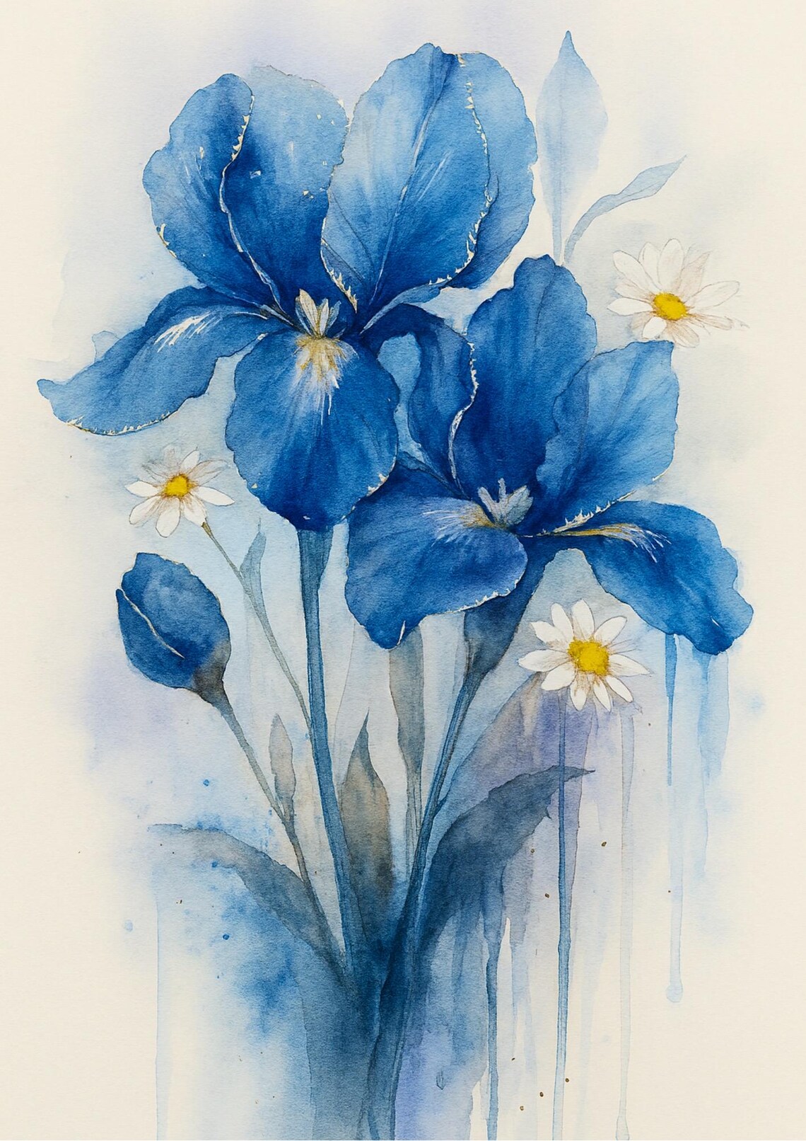 Watercolor Floral Prints | Botanical Wall Art Set (digital Download) - Etsy
