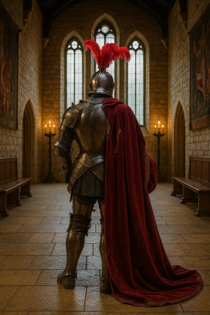 Royal Knight Full Armor Set: Mild Steel Barbuta, LARP Cosplay Costume ...
