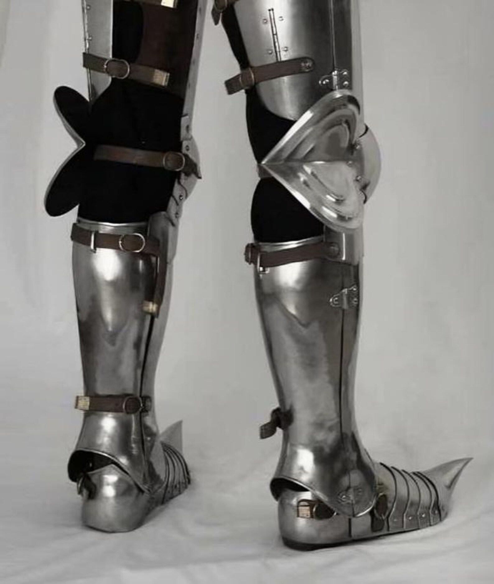 18 Gauge Steel Medieval Full Leg Armor Set, Cosplay Knight Sabatons - Etsy