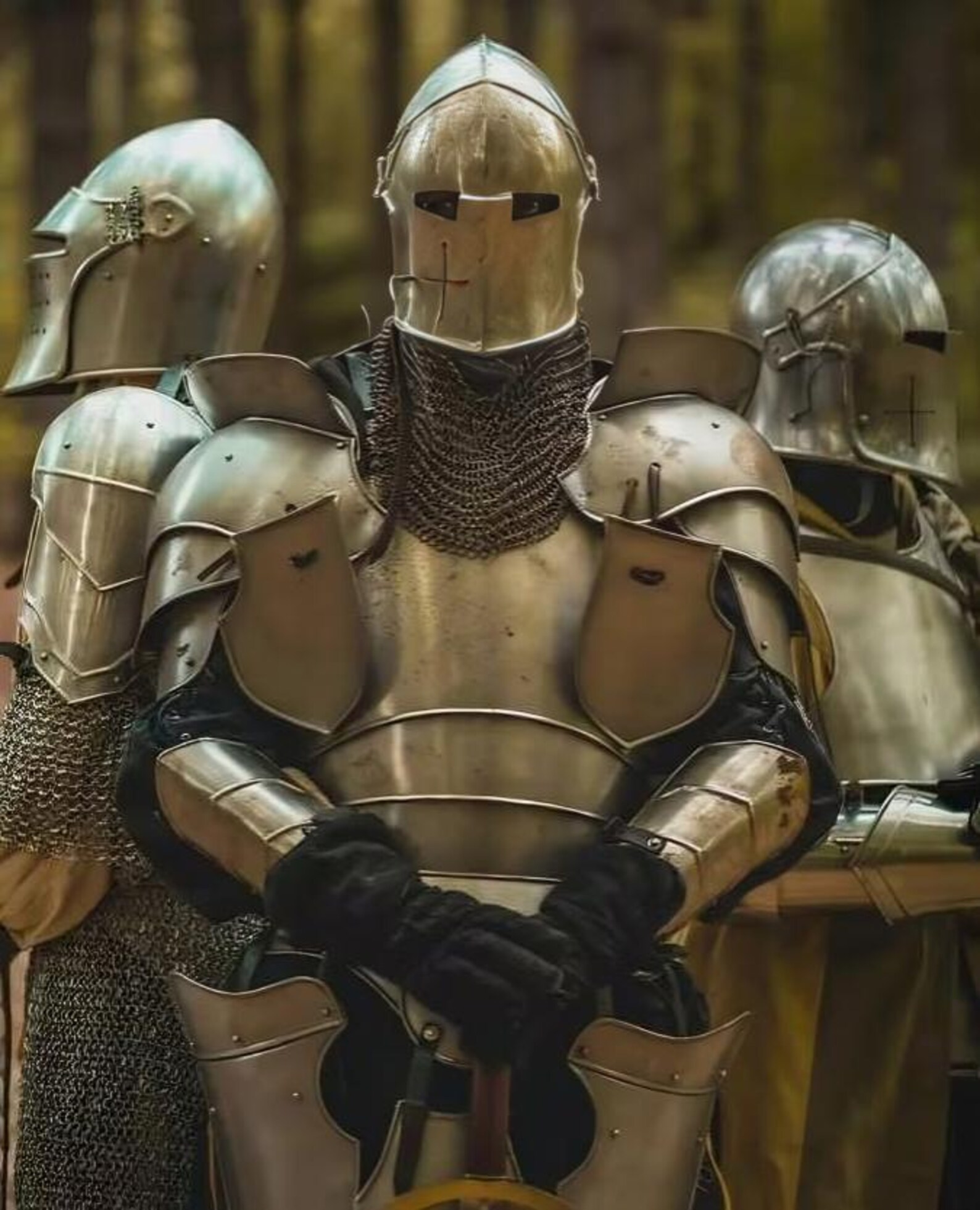 Medieval Barbuta Knight Full Suit of Armor | Crusader Barbuta Wearable ...