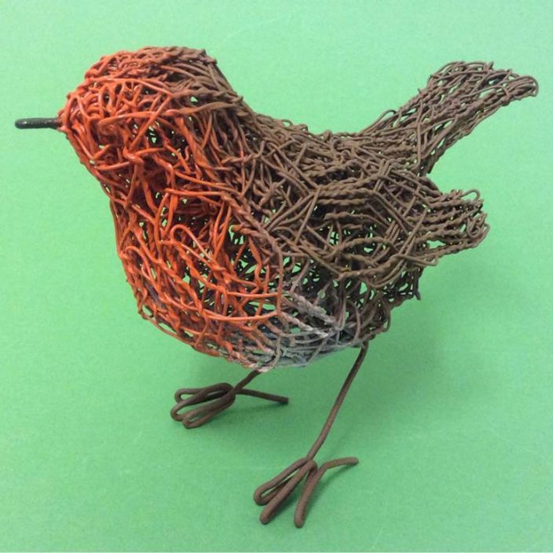 Handmade Christmas Robin Sculpture - Etsy