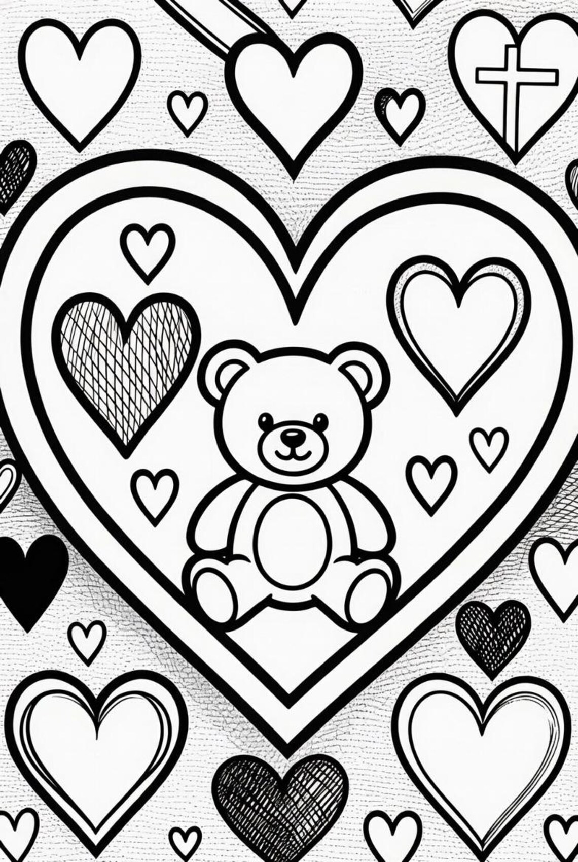 Valentine's Day Coloring Pages - Etsy